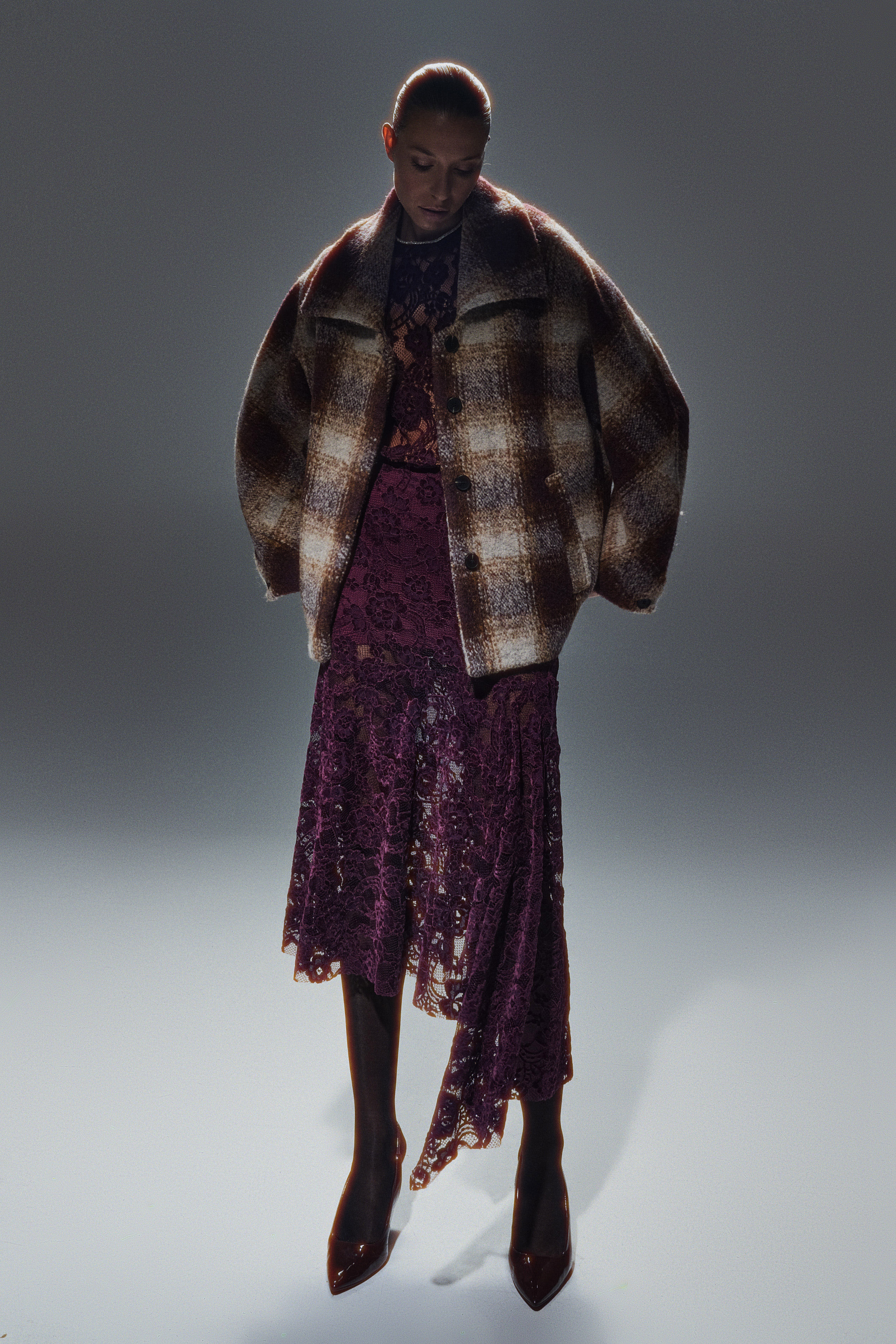 SHORT WOOL BLEND COAT